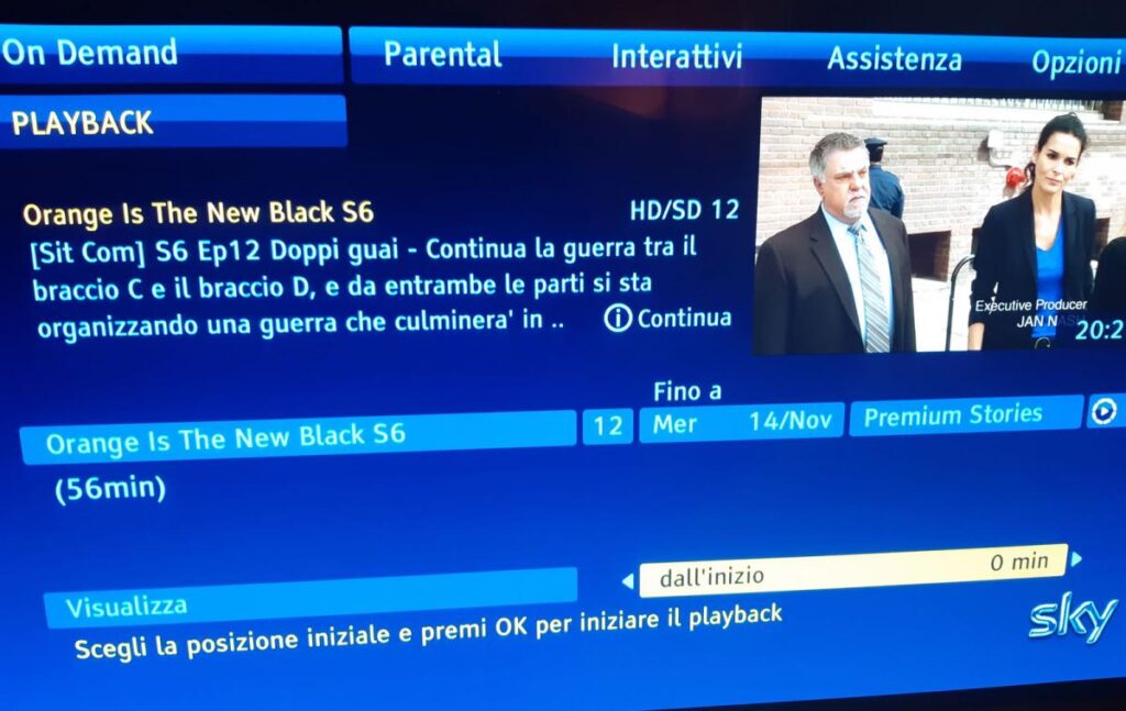Sky via Fibra, canali e contenuti Premium disponibili con funzioni ...